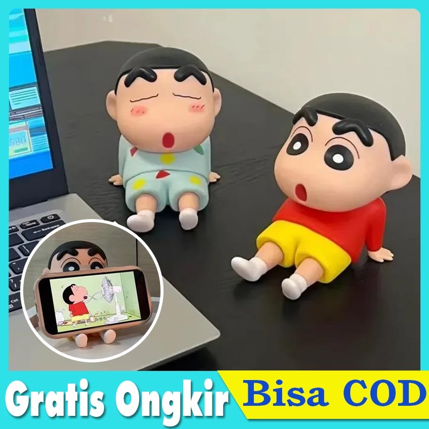 Jual Ornamen desktop boneka Figure lucu Crayon Shinchan Lazy Santai ...