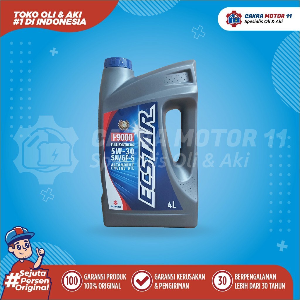 Jual Suzuki Ecstar F9000 5w30 Sn/gf-5 4lt | Shopee Indonesia