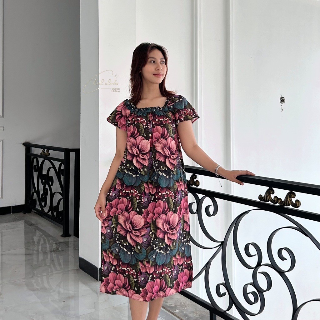 Jual Daster Rayon Premium Sabrina Dress Wanita Kekinian | Shopee Indonesia