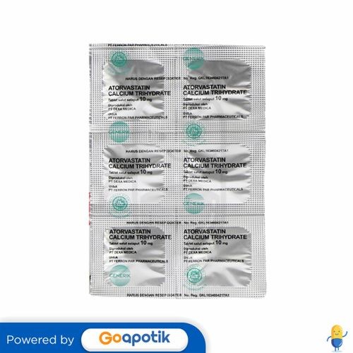 Jual Atorvastatin Ogb Dexa Medica 10 Mg Strip 6 Tablet | Shopee Indonesia