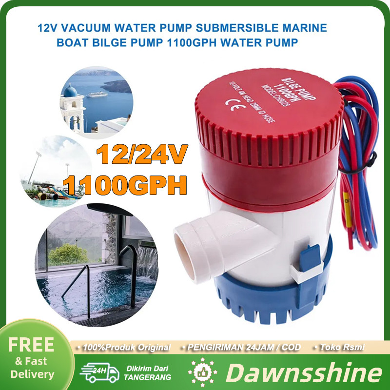 Jual Ready Stock Mini Pompa Air Celup Bilge Pump 1100GPH CH8028 DC 12V ...