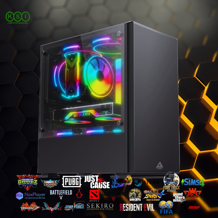 Jual KSI RYZEN PC | Ryzen 5 4500 | GT 1030 | 8GB | Rakitan Gaming PC ...