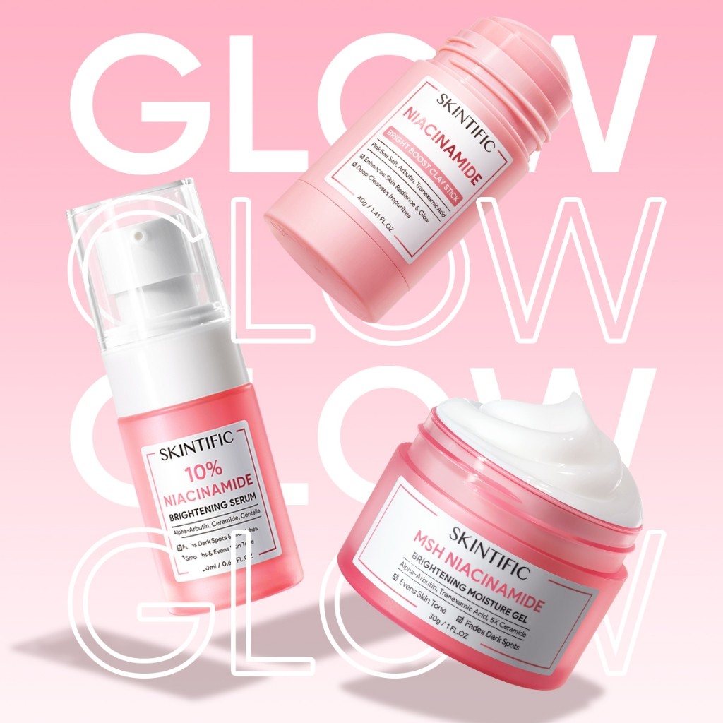 Jual MINJIE x [Glowing Skincare KIT ] SKINTIFIC Brightening Packet ...