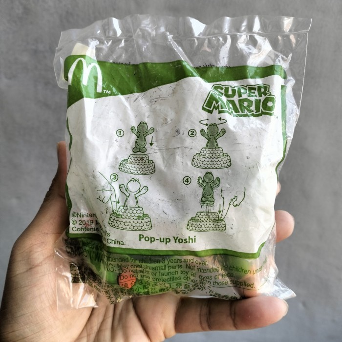 Jual Mainan Happy Meal Super Mario Pop Up Yoshi - Food Toys Segel ...
