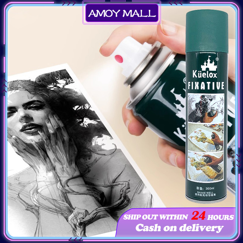 Jual Fixative Spray Lukis Drawing Professional Spray Varnish Lukisan ...