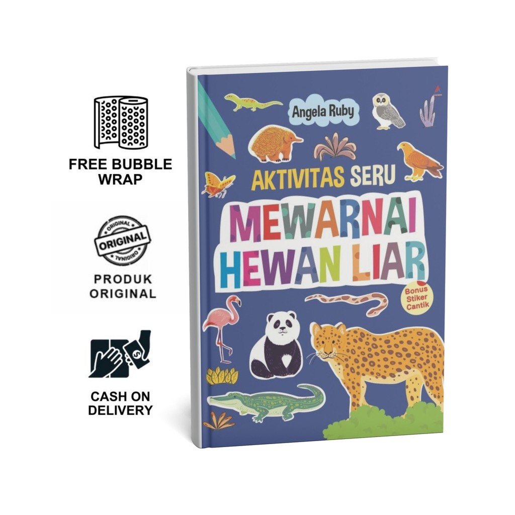 Jual Buku Aktivitas Seru Mewarnai Hewan Liar by Angela Ruby Penerbit ...