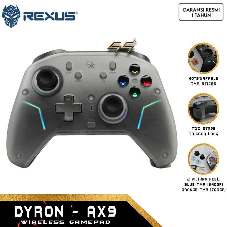 Jual REXUS Daxa Dyron AX9 AX 9 AX-9 Gamepad Wireless Gaming Controller ...