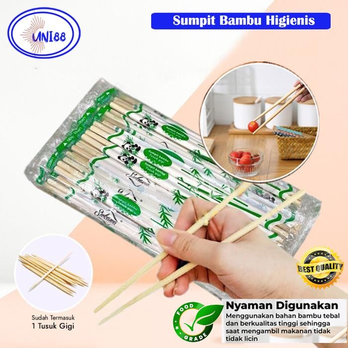 Jual Sumpit Bambu Premium Sumpit Mie Bamboo Kayu Tusuk Gigi Higienis ...