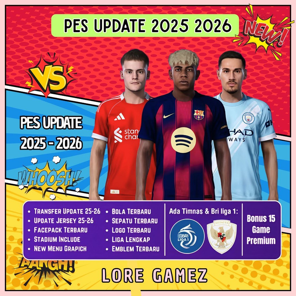 Jual PES 2016 PATCH SEASON 2025 2026 - PES 16 - GAME PC - GAME LAPTOP ...