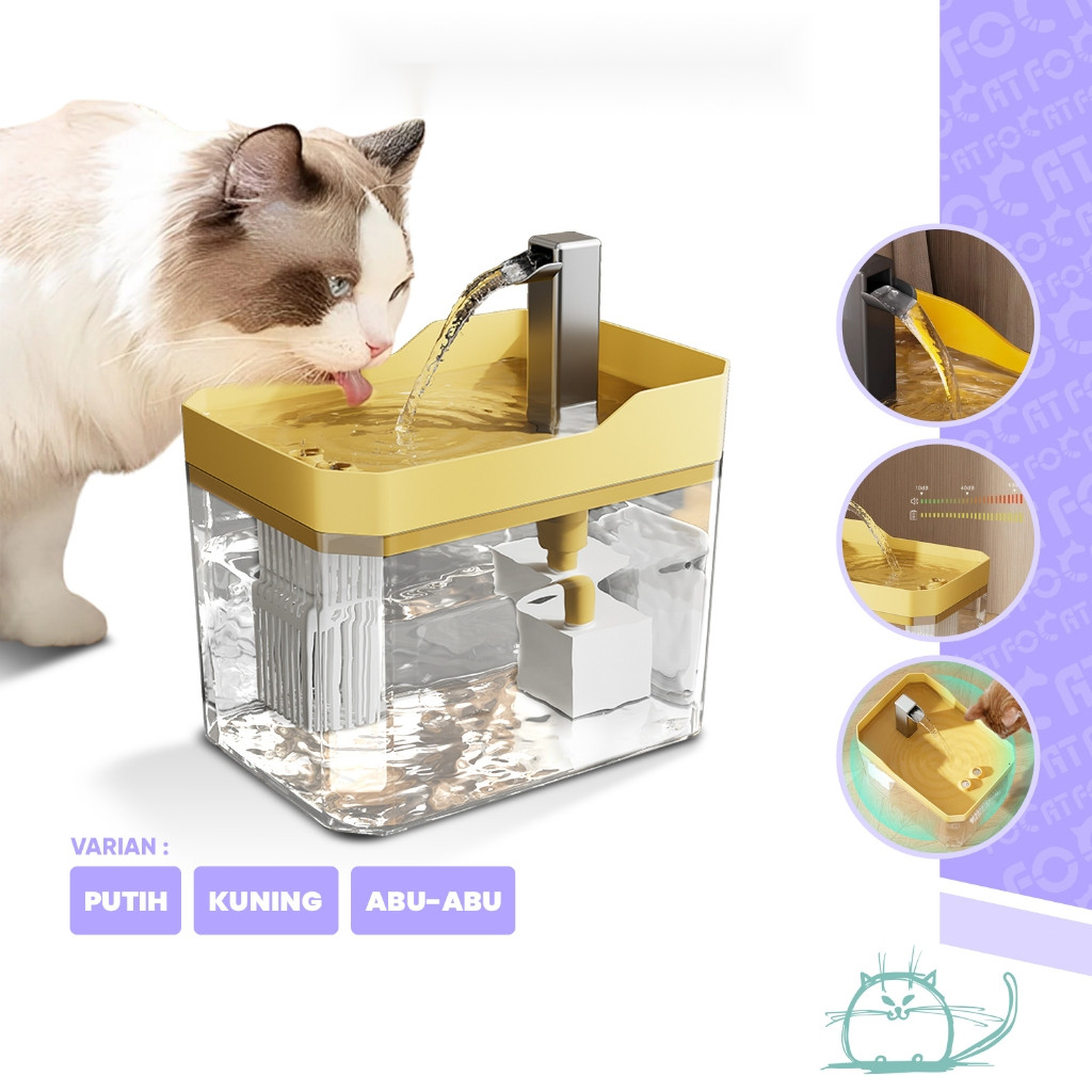 Jual Tempat Minum Otomatis / Keran Air Otomatis Kucing + Filter Air M71 ...