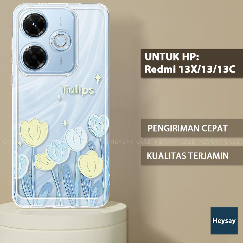 Jual Bunga Clear Case Hp Xiaomi Redmi 13x Bunga Kecil Beruang Kucing ...