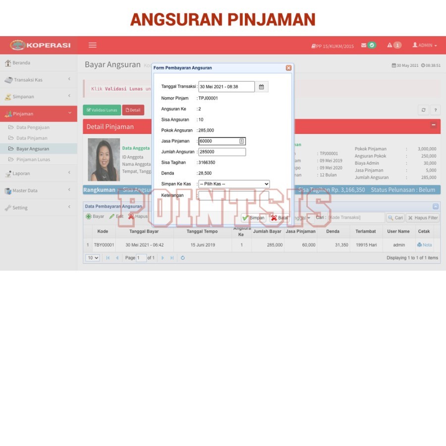 Jual Source Code Aplikasi Koperasi Karyawan Simpan Pinjam PHP CI BGW | Shopee Indonesia