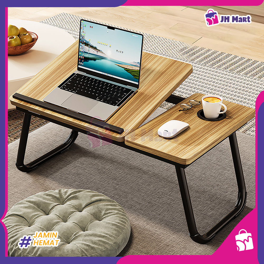 Jual JHM - Meja Lipat Laptop Portable Kayu Tebal Zoomer Meja Belajar ...