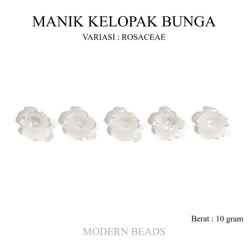Jual [10 GRAM] Manik Kelopak Bunga Rosaceae / Mote Kelopak Bunga ...