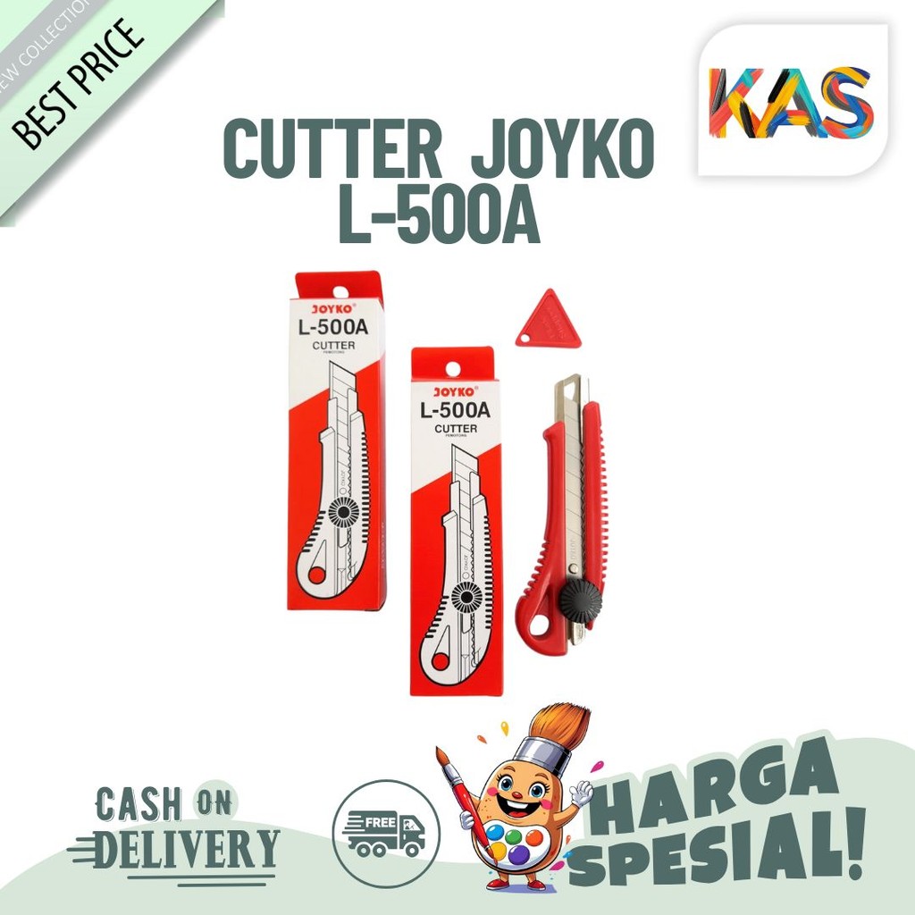 Jual Cutter / kater Joyko L-500A Merah | Shopee Indonesia