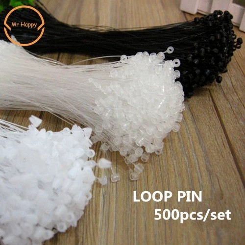Jual High Quality 500pcs Hot Plastic Snap Lock Pins Security Loop Tag ...