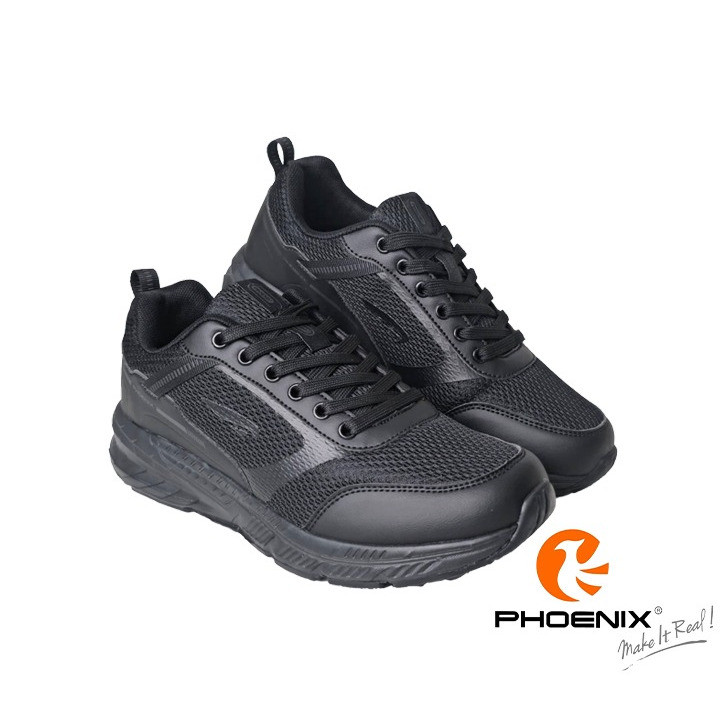 Jual PHOENIX - Sepatu Sneakers Pria - Dexton All Black | Daily Shoes ...