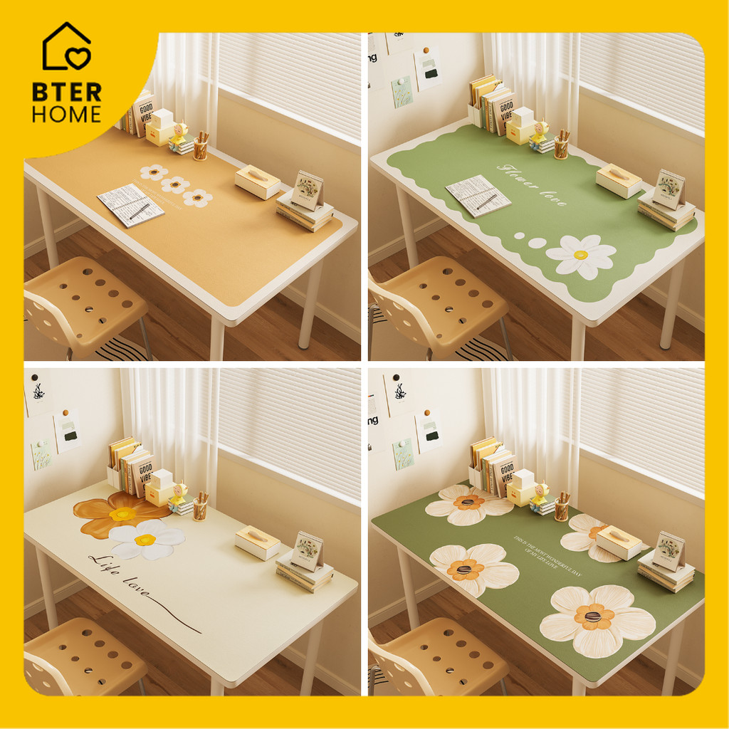 Jual Bter Home Taplak Meja PVC Motif Bunga Besar Warna Natural Estetik ...