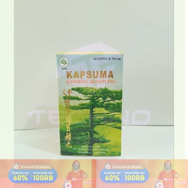 Jual Kapsuma / Ginseng KianPi Pil (1Botol @60Kapsul) | Shopee Indonesia