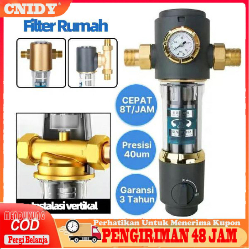 Jual 【COD】Filter Rumah Tanpa Ganti Filter/ Spin Down Filter Kuningan 3/ ...