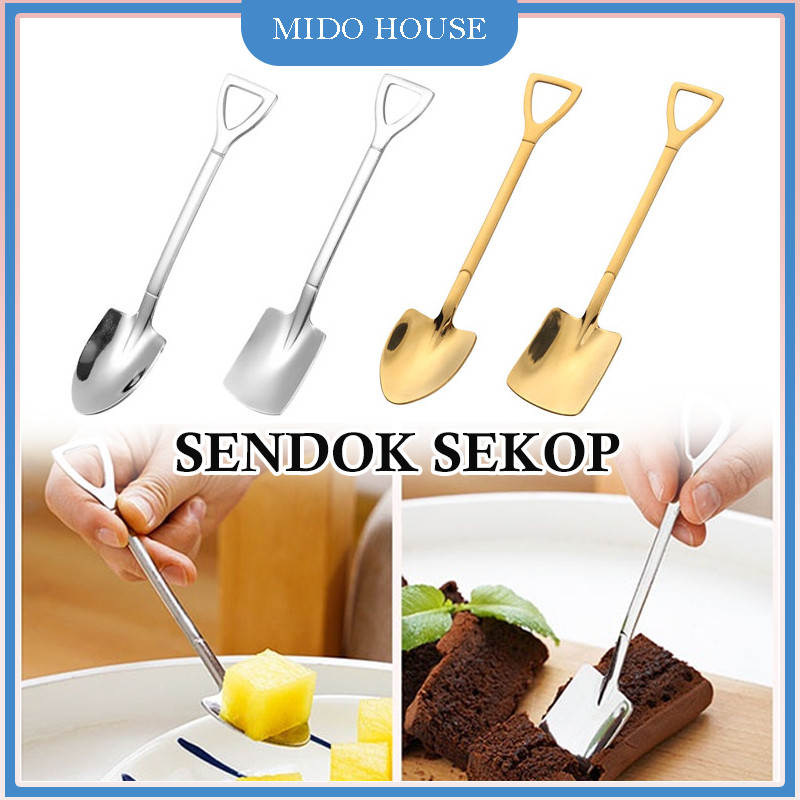 Jual Sendok Sekop Model Korea/Sendok Sekop Persegi Stainless/ Sendok ...
