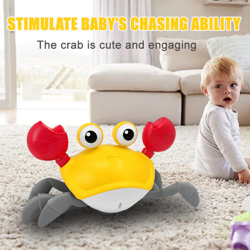 Jual Automatic Dancing Crab Toy - Electric Sensory Escape Robot for ...