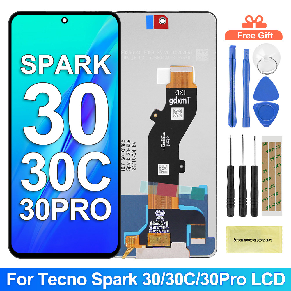 Jual For Tecno LCD Touch Screen Panel For Tecno Spark 30 KL6/ 30C 4G ...