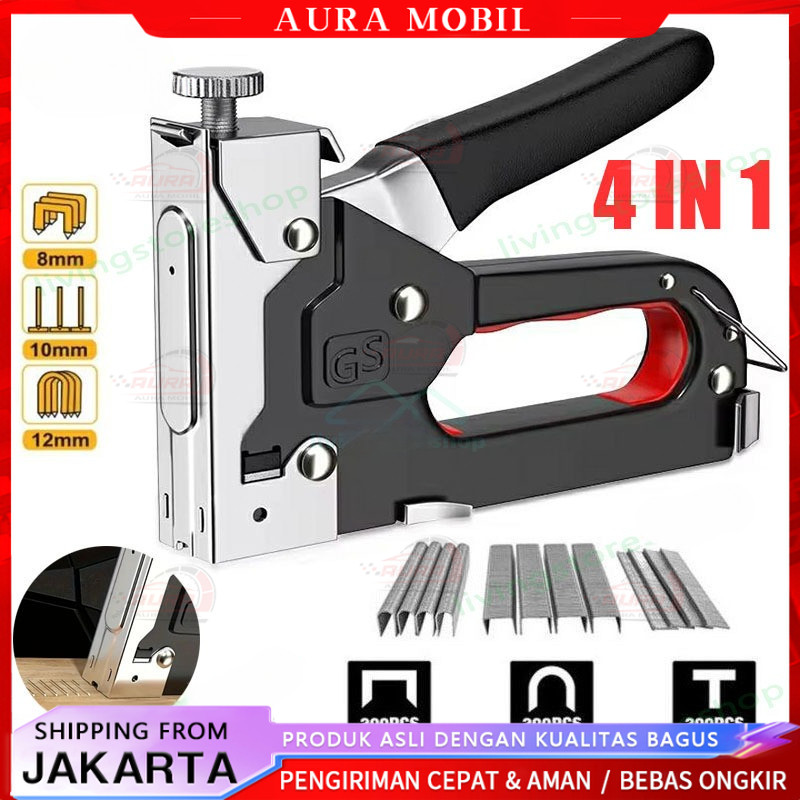 Jual Gratis 600 paku 4 In 1 Pistol Kuku Pistol Stapler Konstruksi ...