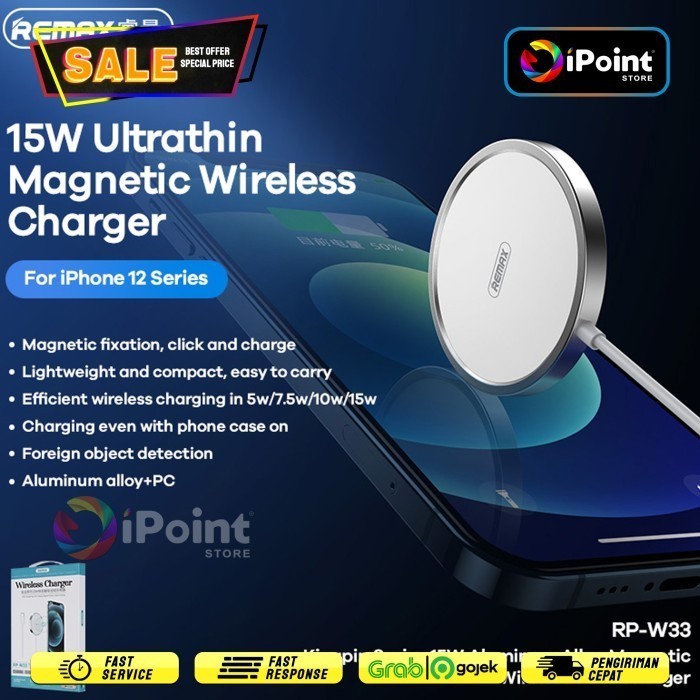 Jual Remax 15w Kingpin Series Magnetic Wireless Charger | Shopee Indonesia