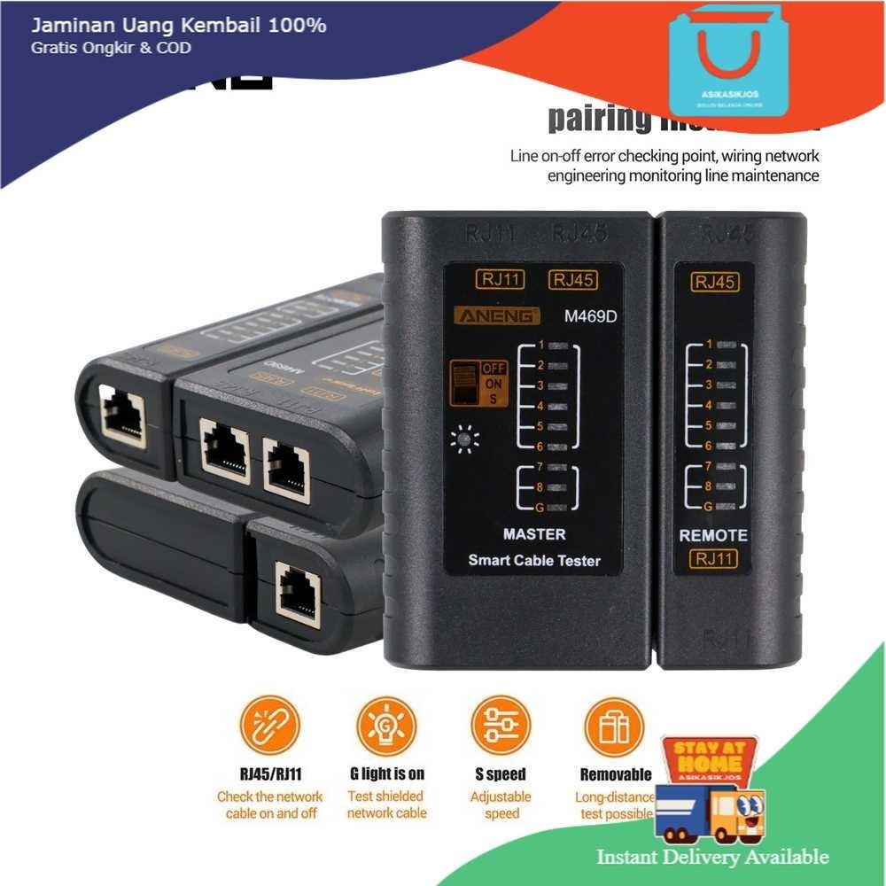 Jual ANENG Tester Kabel Jaringan Network Internet Telepon RJ45 RJ11 ...