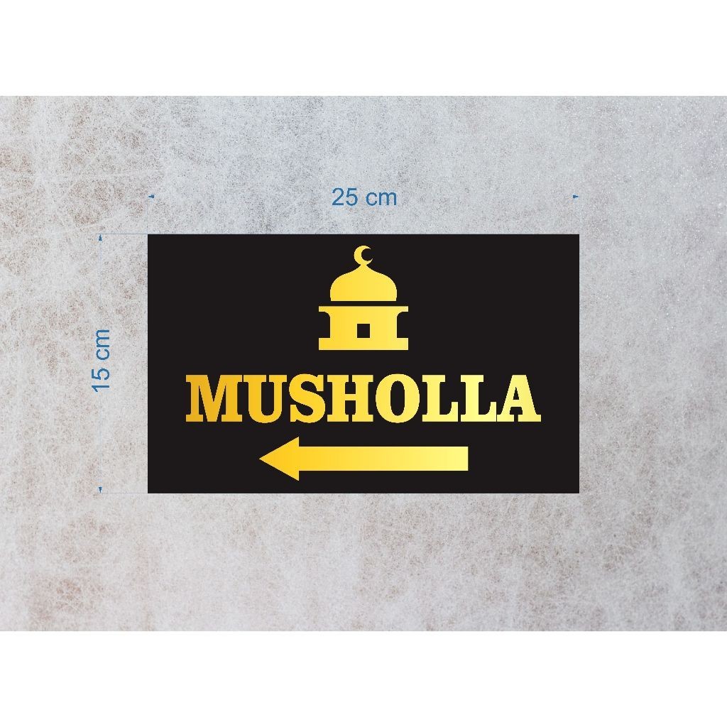 Jual Papan Petunjuk Ruangan Akrilik | Sign Mushola Akrilik | Label ...