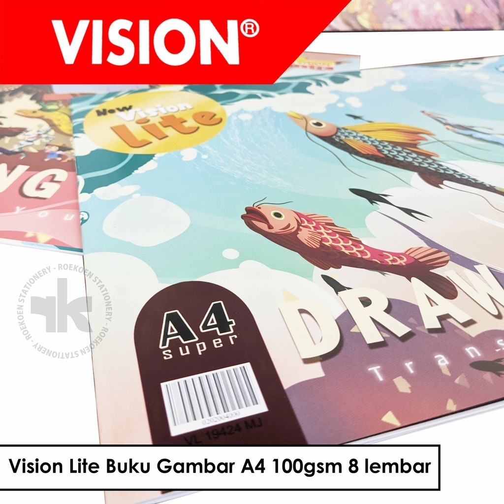 Jual Vision Lite Buku Gambar A4 100gsm 8 lembar | Shopee Indonesia