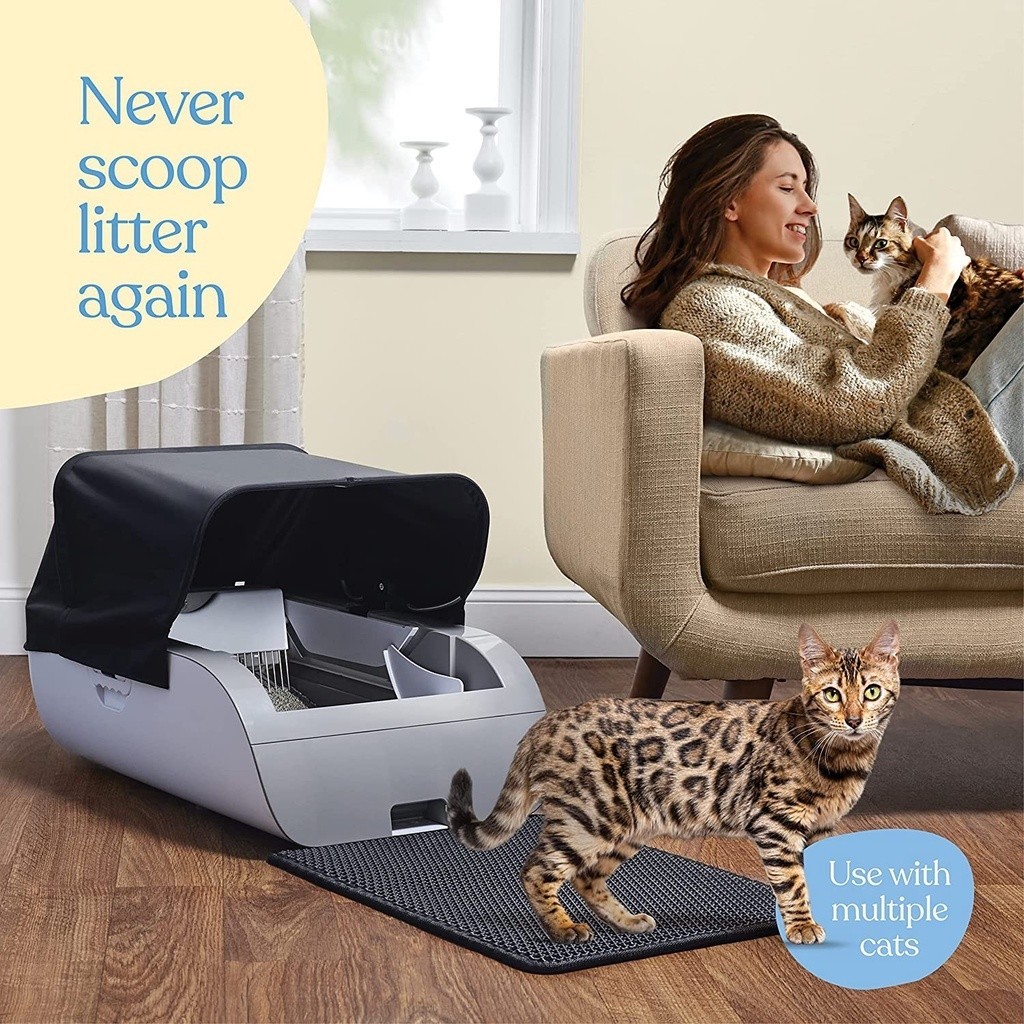 Jual Cat Litter Box Automatic Kucing Litter Box App Connection Open ...