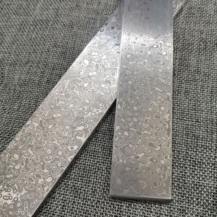 Jual Damascus Steel Billet Plat Baja Damascus 5mm x 5cm x 40cm | Shopee ...