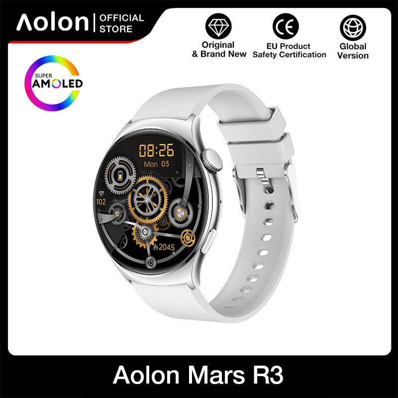 Jual Aolon Mars R3 Jam Tangan Pria Running Pace AMOLED Screen AOD Metal ...