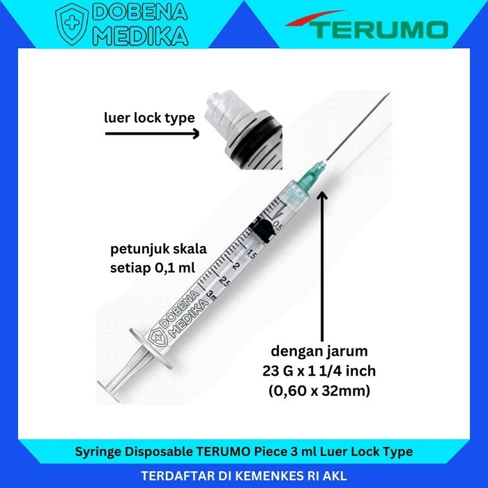 Jual Terumo Syringe 1 3 5 10 20 50 60 ml cc | Shopee Indonesia