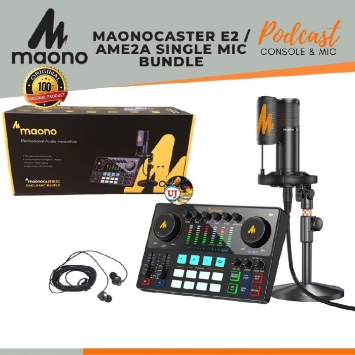 Jual Maono AME2 A Single Mic Bundle Maonocaster E2 Live Streaming | Shopee Indonesia