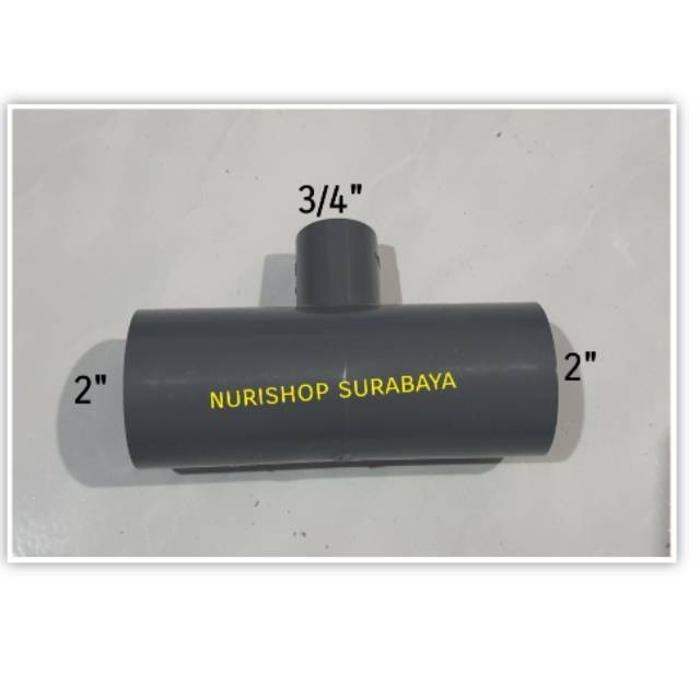 Jual Tee pvc 2" x 3/4" AW RUCIKA/ Tee reducer/ verlop tee/ overlop tee ...