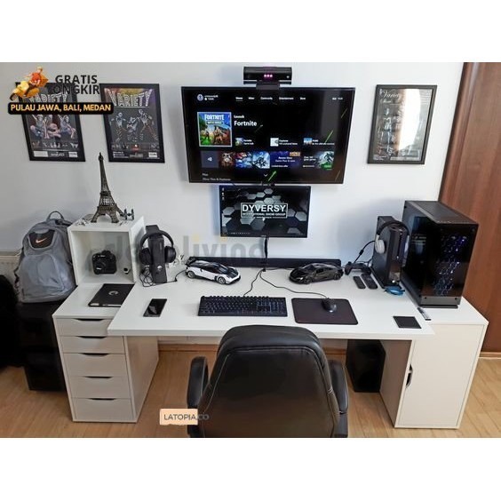 Jual Meja Game Minimalis Modern 150 cm - ROG Style - Sudah Dirakit Bisa ...