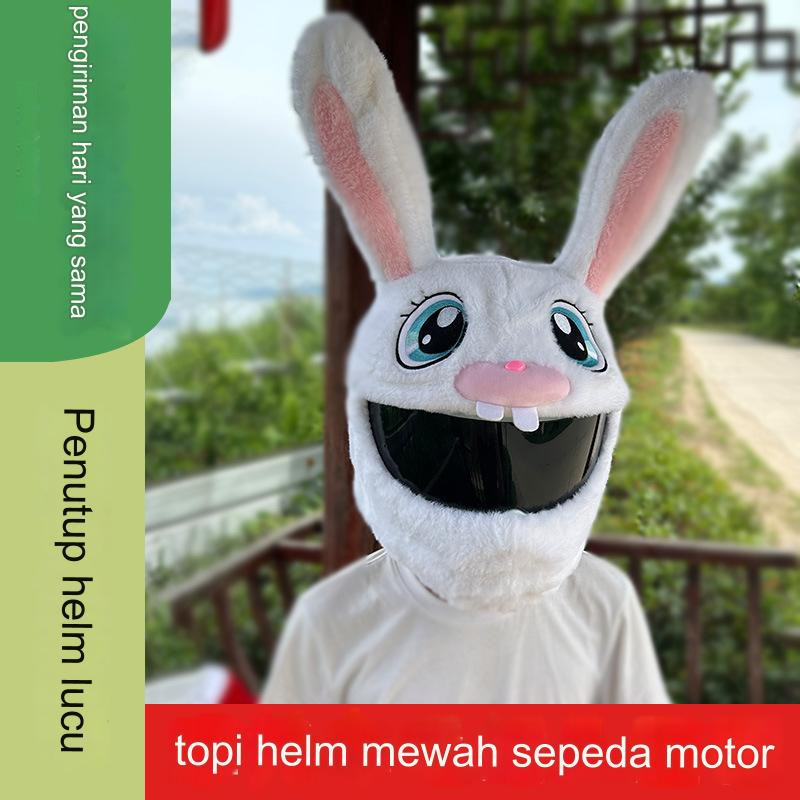 Jual Helm Sepeda Motor Boneka Kelinci Ornamen Helm Penutup Kartun ...