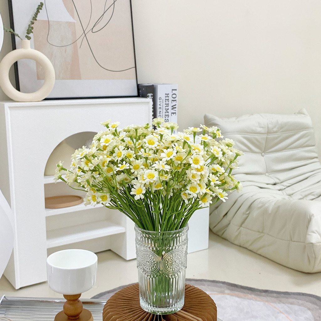 Jual BT01 Bunga Daisy 6 Tangkai Artificial Aesthetic Tanaman Hias ...