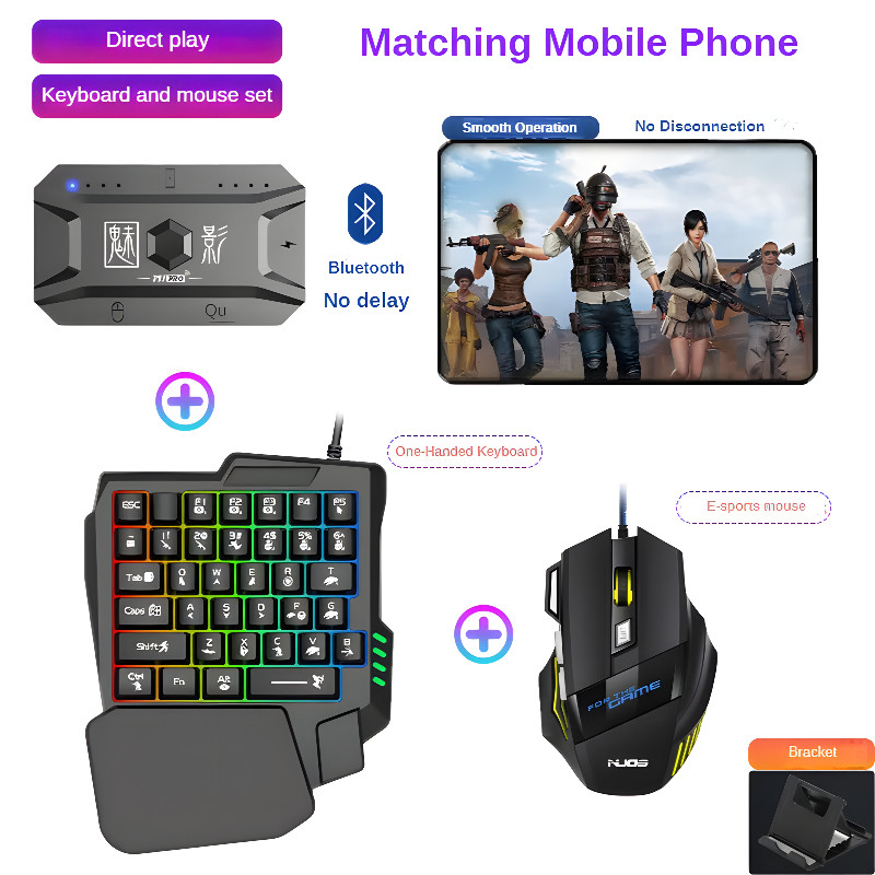 Jual M1 Pro Mobile Controller Gaming Keyboard Mouse Converter BT V5.0 Programmable Adapter ...