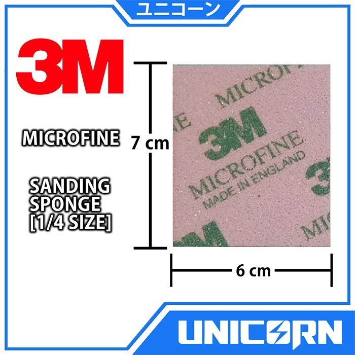 Jual 3M MICROFINE SANDING SPONGE [1/4] MICRO FINE/ AMPLAS GUNDAM ...