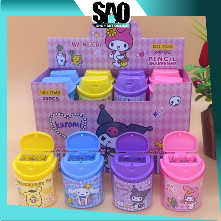 Jual SAO - S6398 Pencil Sharpener Dua Lubang / Peraut Pensil Karakter ...