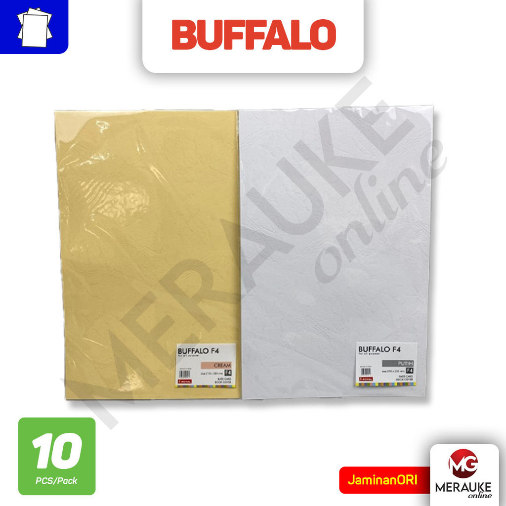 Jual Kertas Jilid Buffalo F4 160gsm (1 Pack isi 10 Lembar) | Shopee ...