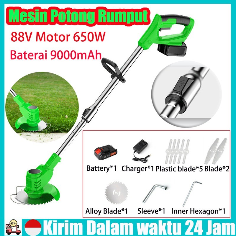 Jual 【Siap 】Kualitas Tinggi 24V Mesin Potong Rumput Pemotong Rumput ...