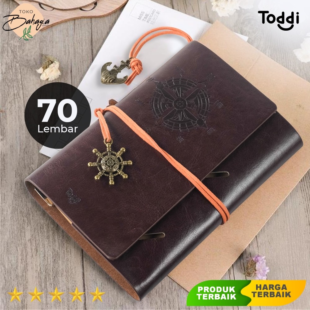 Jual Buku Jurnal Leather Notebook Diary 140 Halaman Blank | Shopee ...