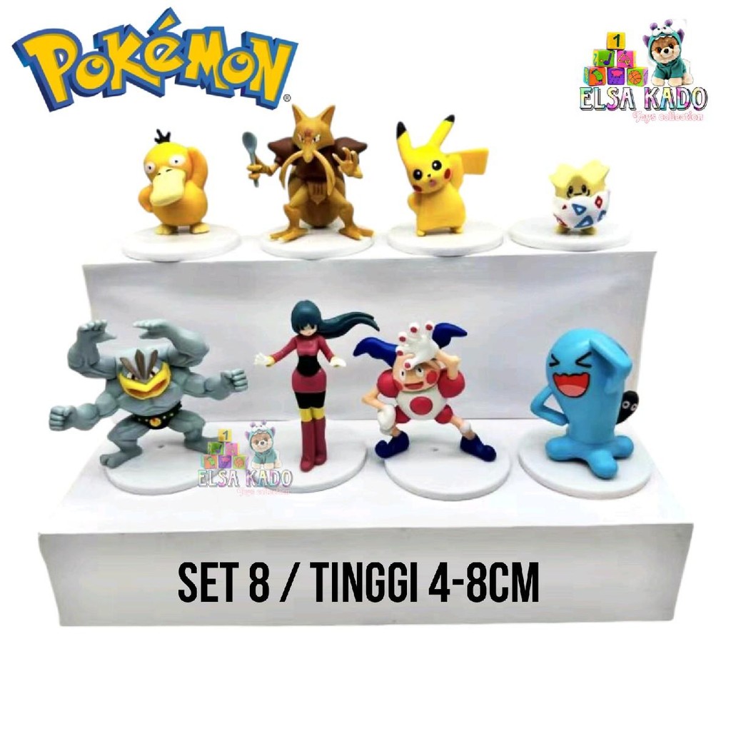 Jual Action Figure Pokemon Scale World Set 8 Sabrina Pikachu Togepi ...