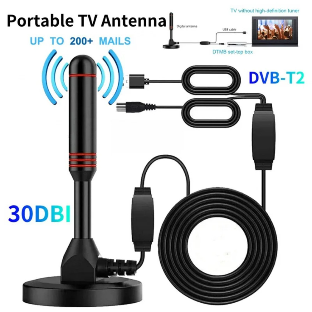 Jual Portable HD TV Antenna Digital HD Aerial DVB-T2 Quick Response ...