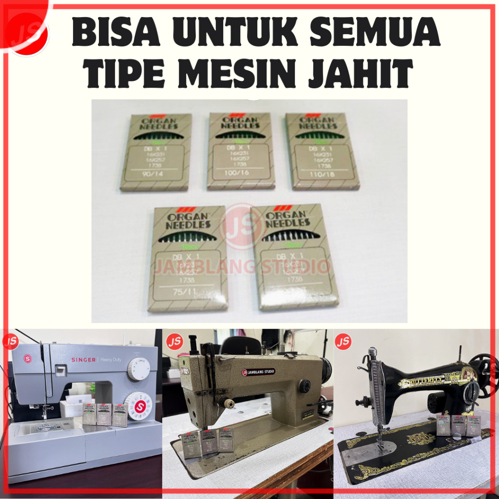 Jual Jarum Mesin Jahit Organ DB Original | Mesin Jahit Jarum 1 | jarum Semua Mesin Jahit ...